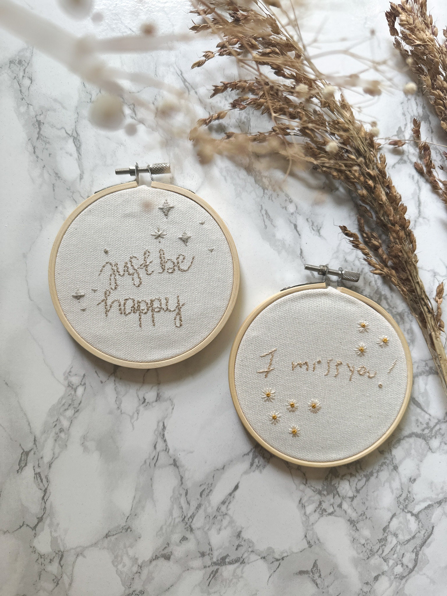 Custom Handwriting Embroidery Ring Custom Quote Embroidery - Etsy