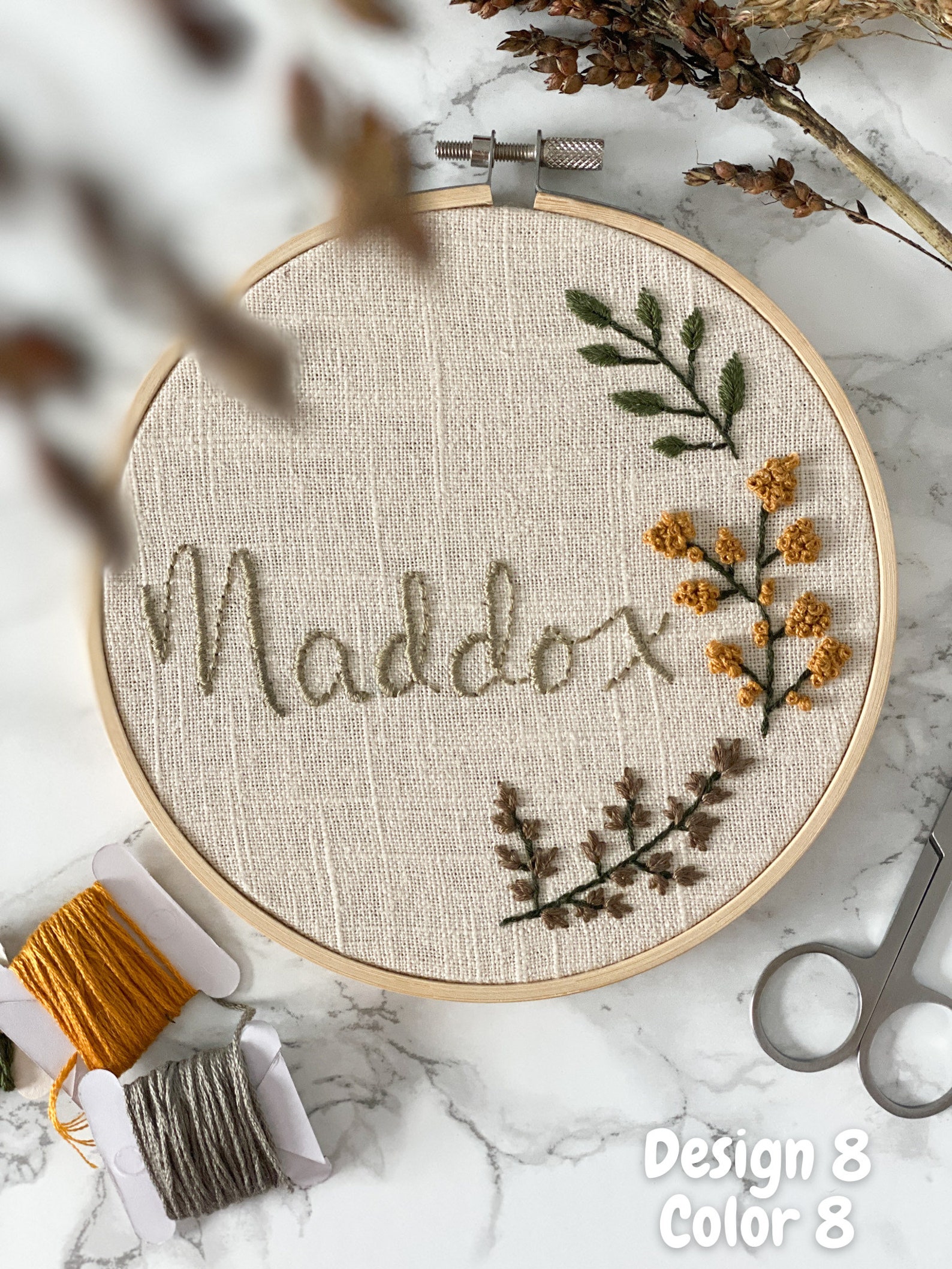 Custom Name Embroidery Hoop Custom Baby Name Embroidery - Etsy