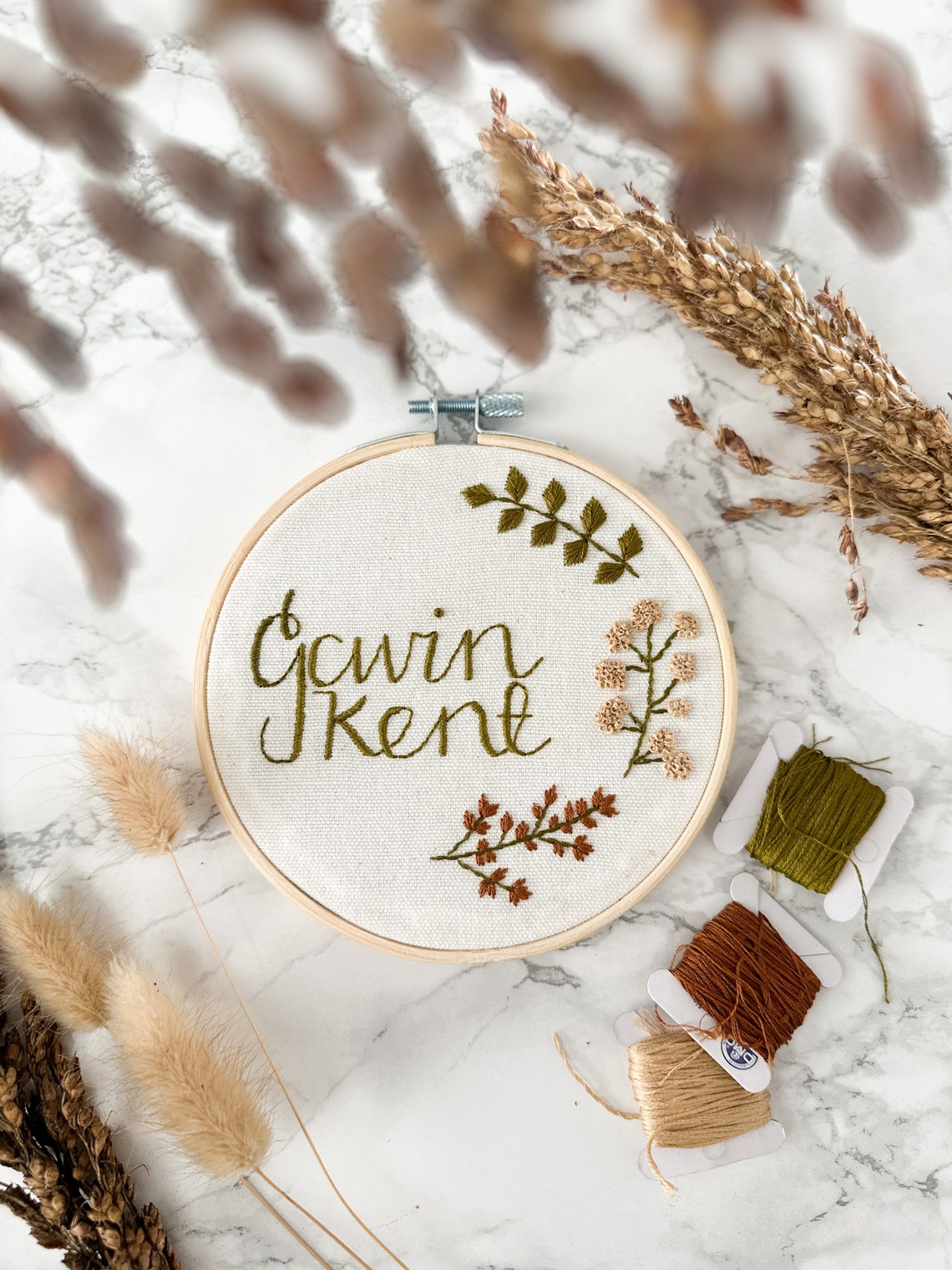 Custom Name Embroidery Hoop Custom Baby Name Embroidery - Etsy