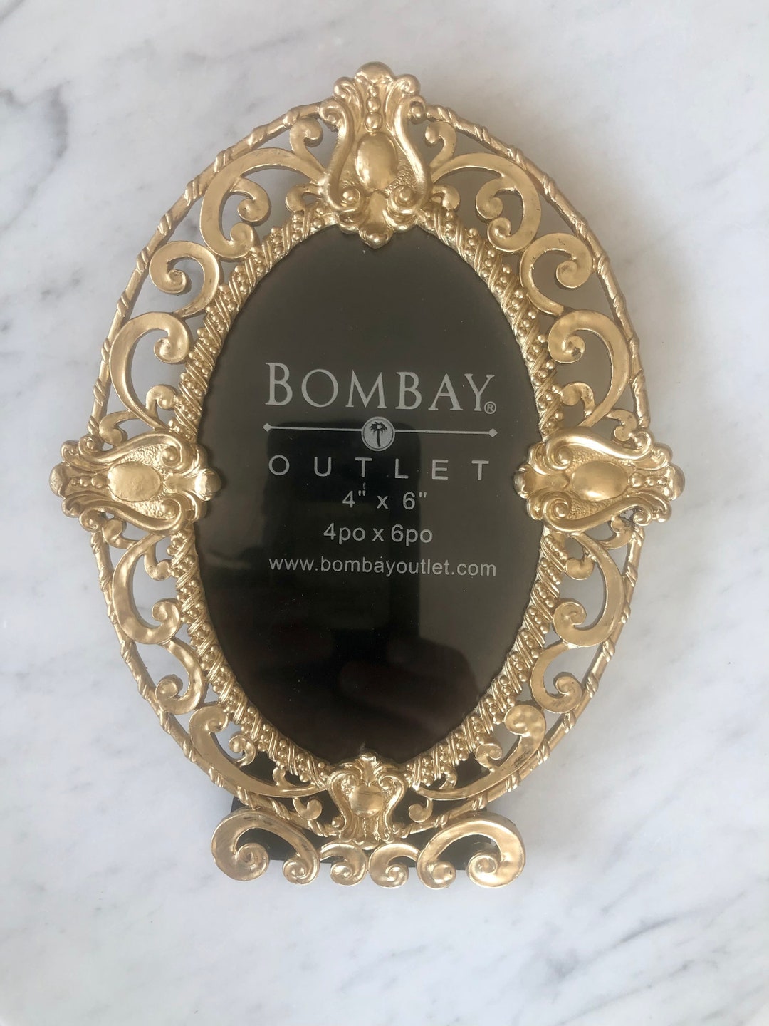 Hand Painted Gold Picture Frame - Etsy