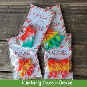 Pop-it Christmas Gift for Class Non Candy Gift for Kids Classroom Gifts ...