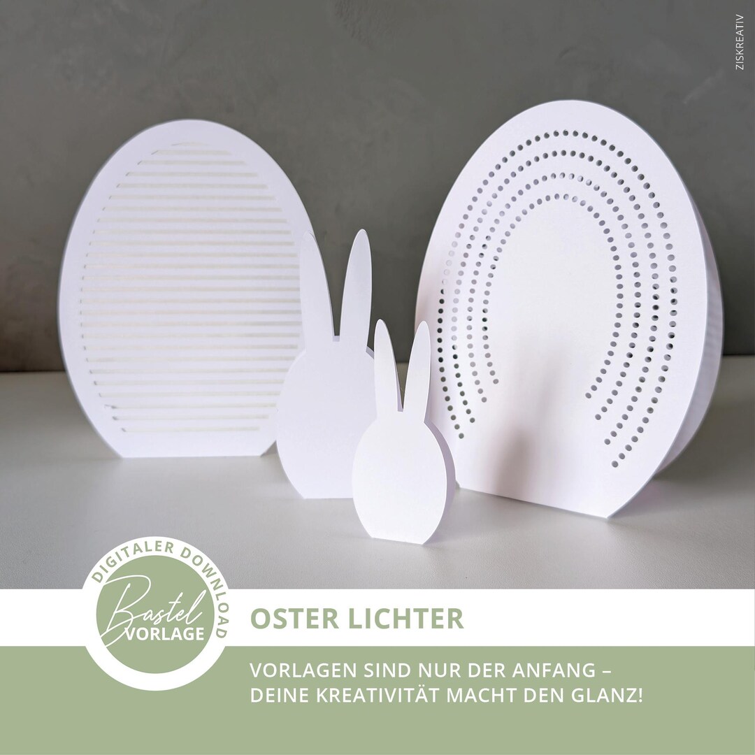 Easter Craft Template, SVG Plotter File Template – Paper Crafting ...