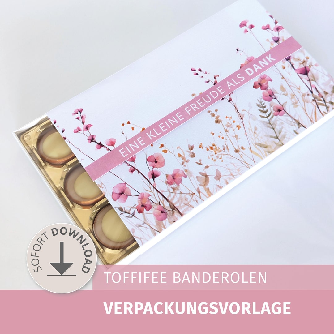 Banderole Template for Toffifee | DIY Gift Wrapping | Toffifee ...