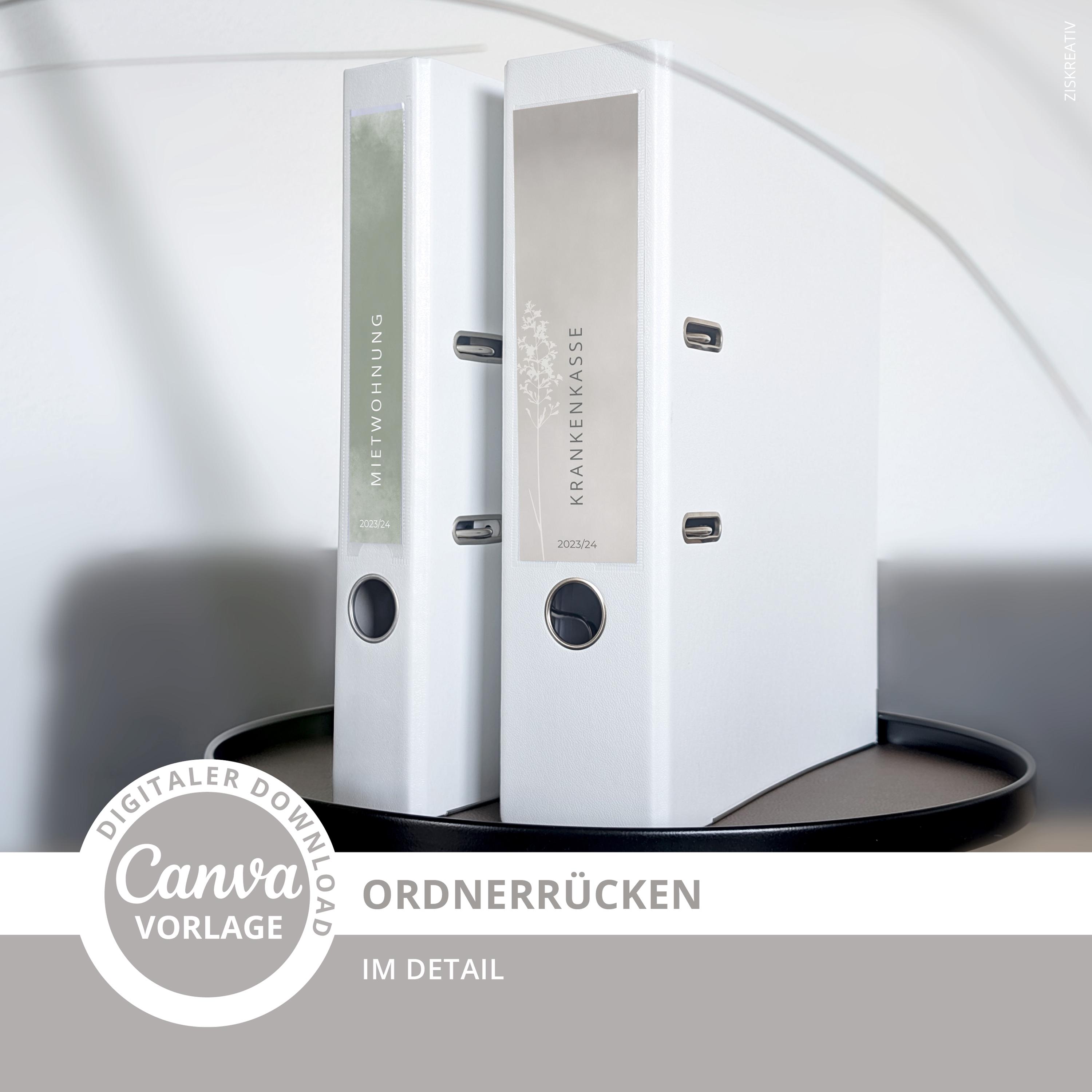 Canva - Binder Spine Templates – PDF Labels for Binders, Office ...