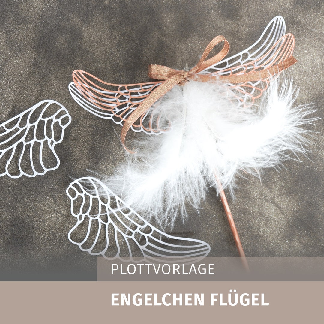 Plotter File Angel Wings, Wing Template, Cutting Template - Etsy