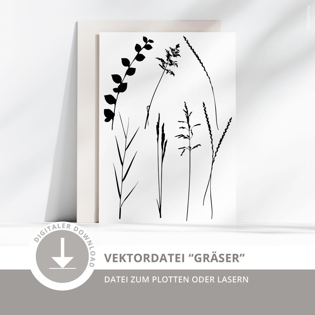 Plotter File Bundle Grasses, Svg, Png, Dxf, Pdf - Etsy