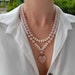 Chunky Pink White Rose Quartz Nejef Heart Pendant Wedding Necklace ...