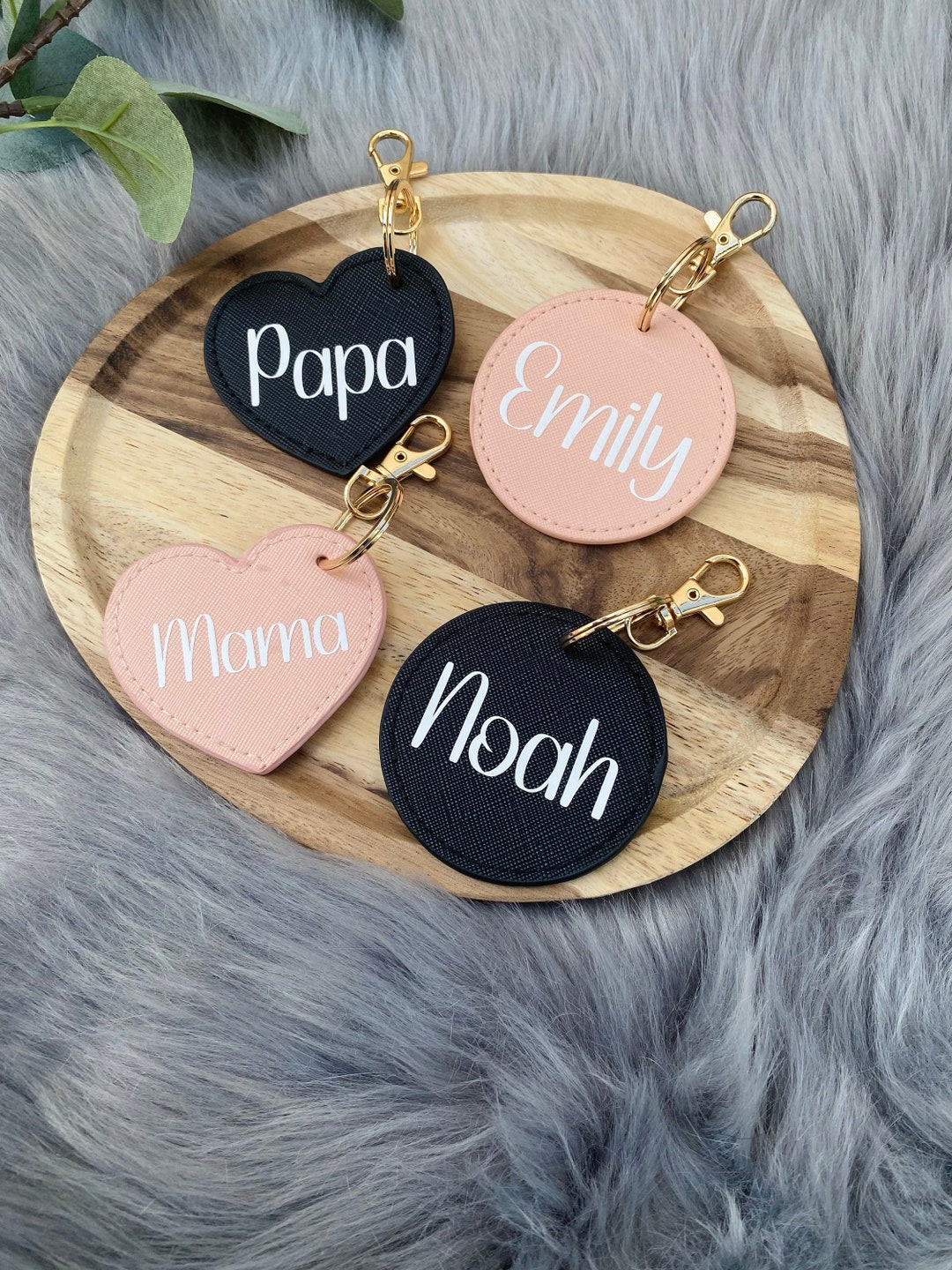 Keychains Personalized With Names Personalized Pendants - Etsy