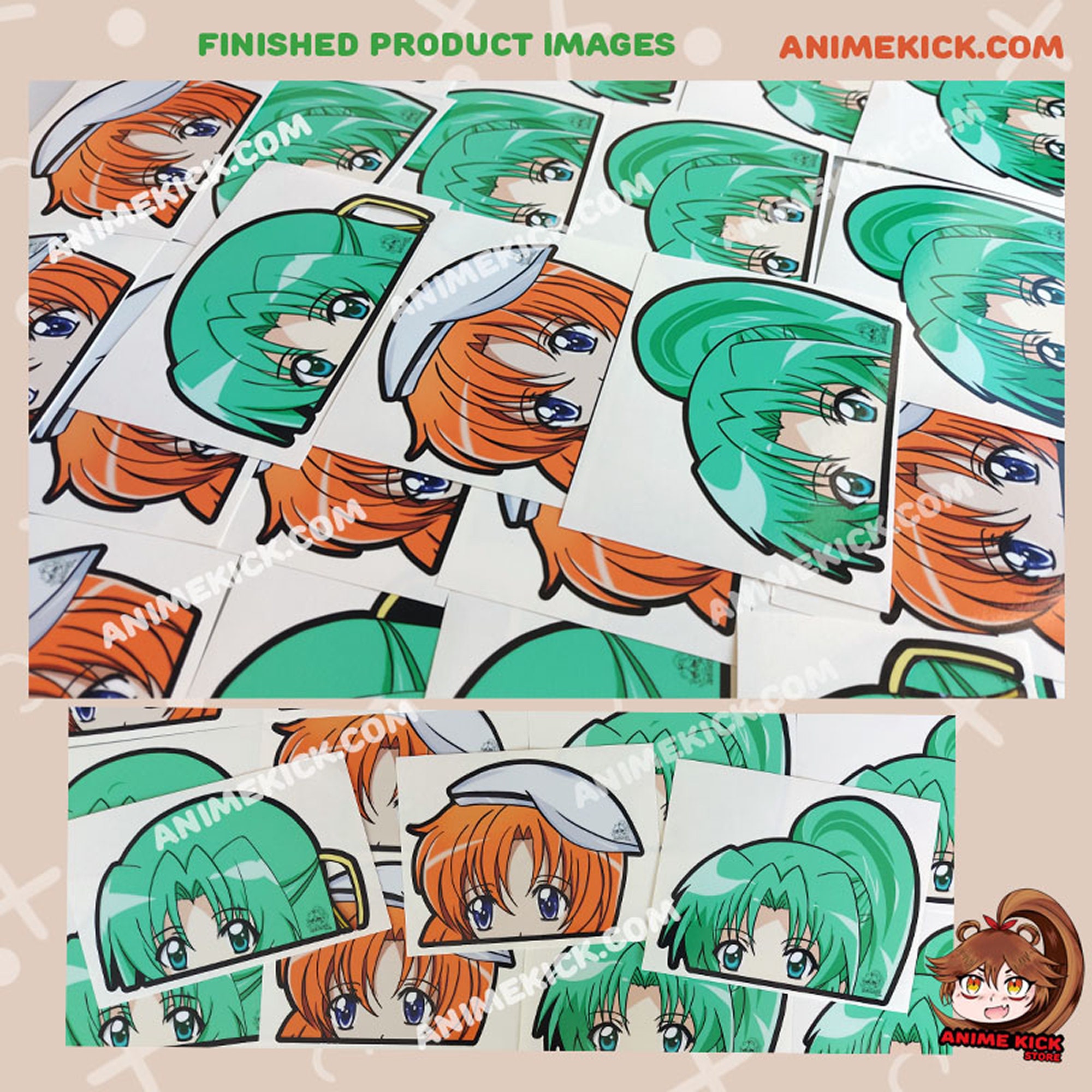 Higurashi Peeker Sticker Pack Mion Rena | When They Cry - Etsy