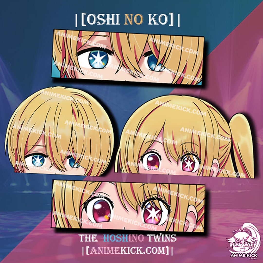 Oshi No Ko Ruby and Aqua Hoshino Anime Peeker Sticker idol - Etsy