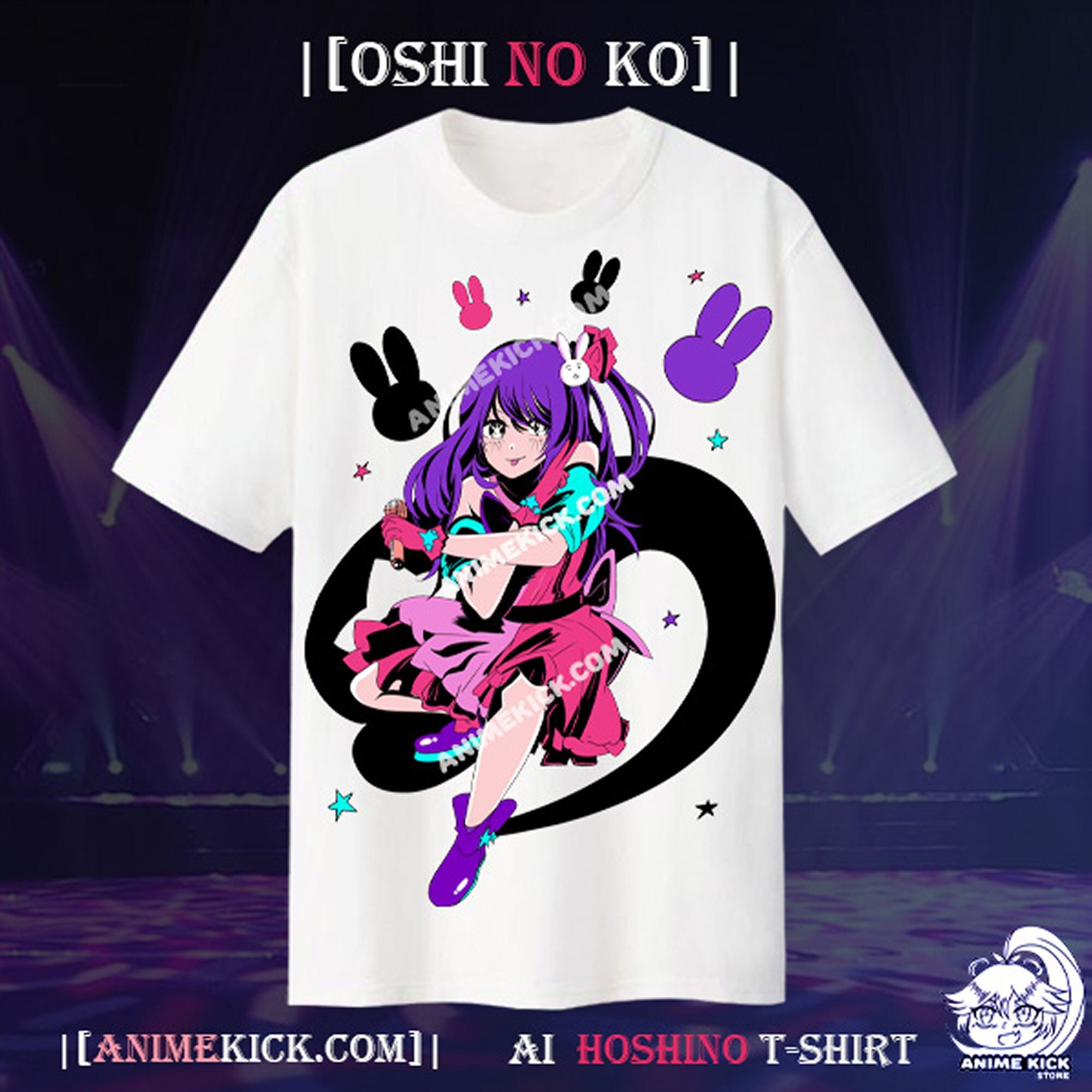 Oshi No Ko Ai Hoshino Anime T Shirt Idol Etsy Finland