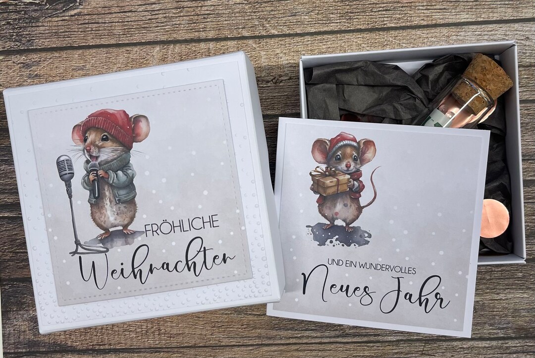 Christmas Money Gift Test Tube Gift Box Christmas Card - Etsy