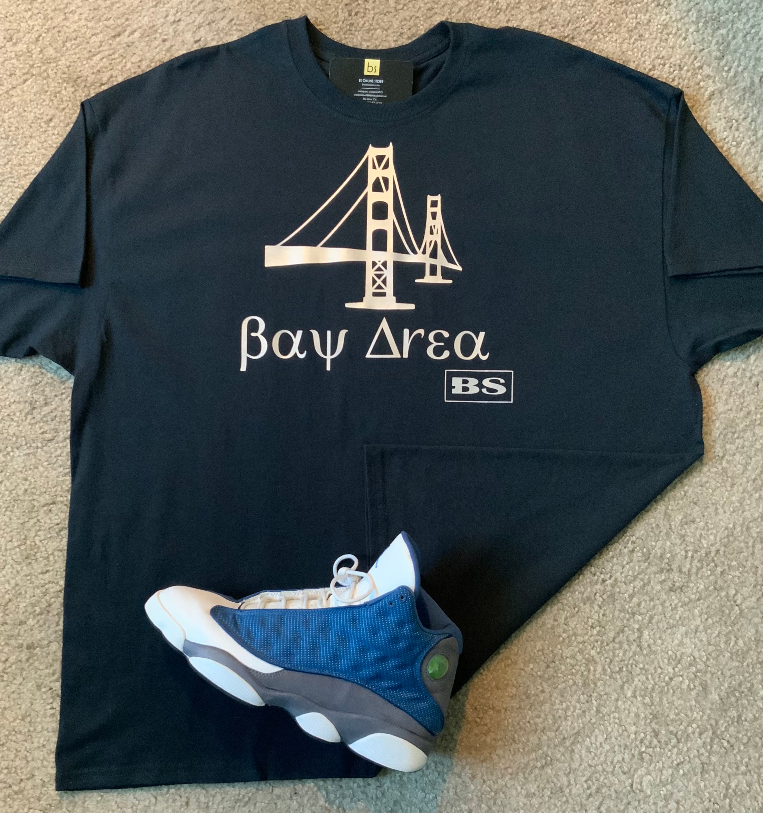Bay Area T-shirt - Black and Silver, Hoodie Available at Bsonlinestore ...