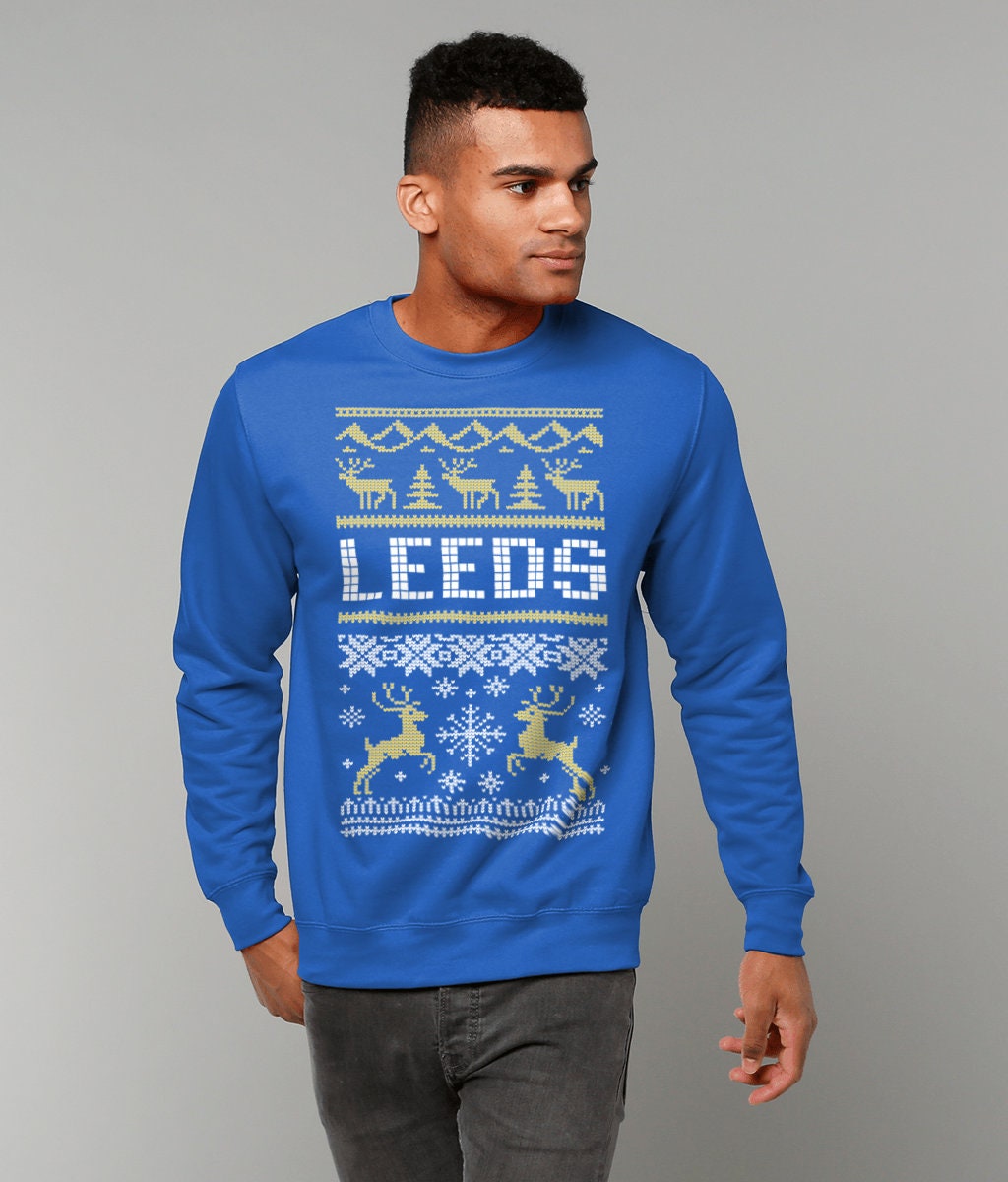 Leeds Christmas Jumper Unisex Style Stylish Fit Ringspun - Etsy UK
