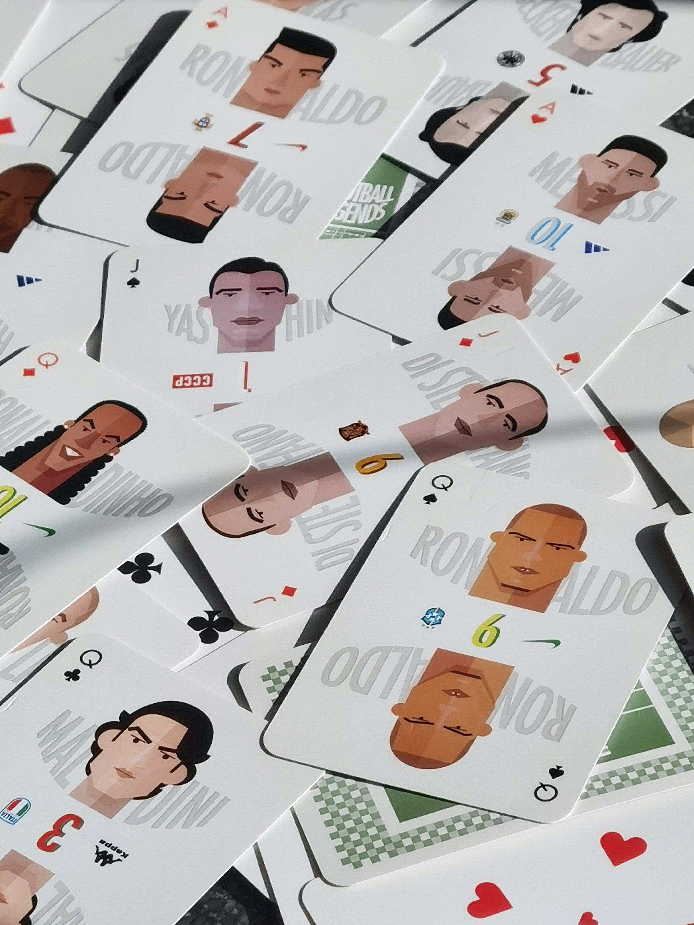 Football Legends Playing Cards Poker Cards LEGEND Edition Football ...