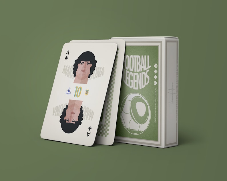 Football Legends Playing Cards Poker Cards LEGEND Edition Football ...