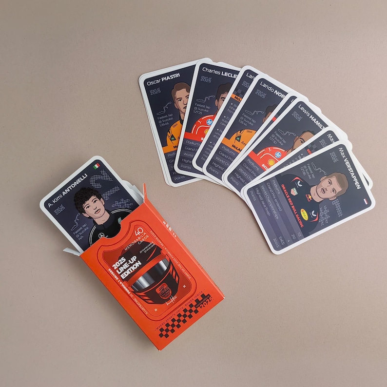 F1 Trumps 2025 Drivers Edition: Formula 1 Gift With Trivia Cards - Etsy