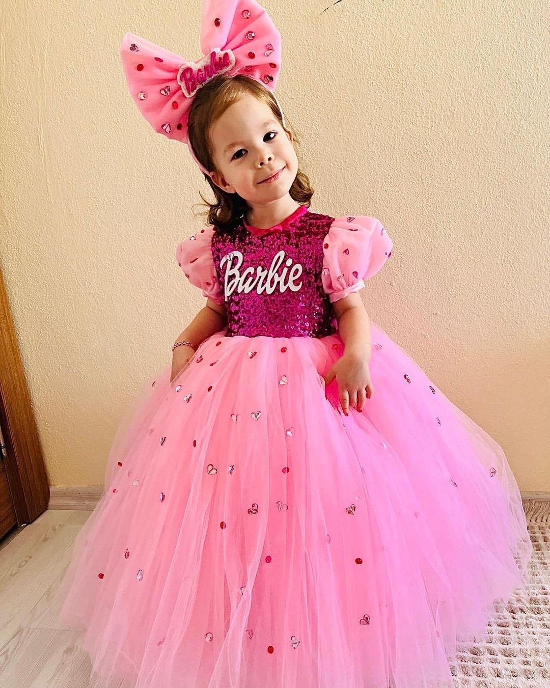 Pink Barbie Dresses For Kids