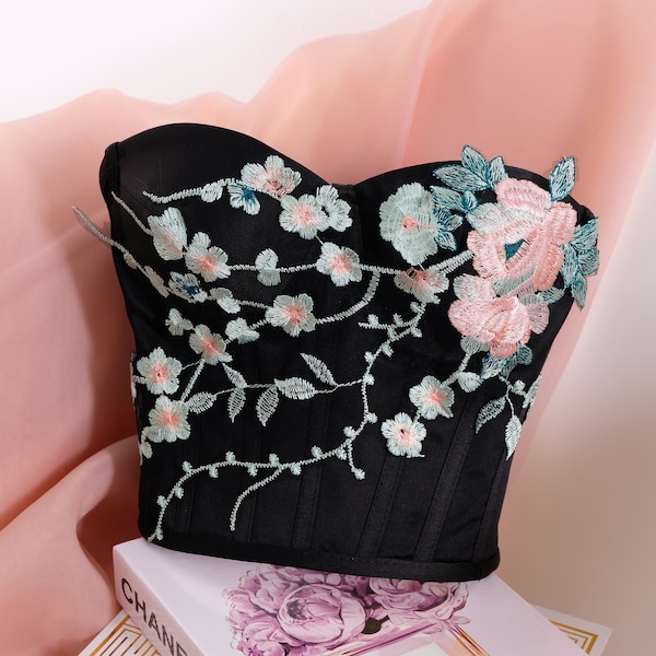 Corset Floral - Etsy