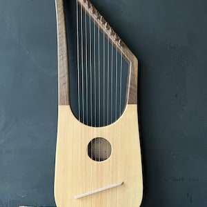 Lyre 16 String - Diatonic and Chromatic Tuning Scheme Turkish Walnut ...
