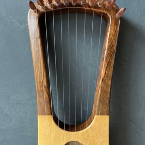 7 String Pentatonic Lyre Turkish Walnut - Etsy