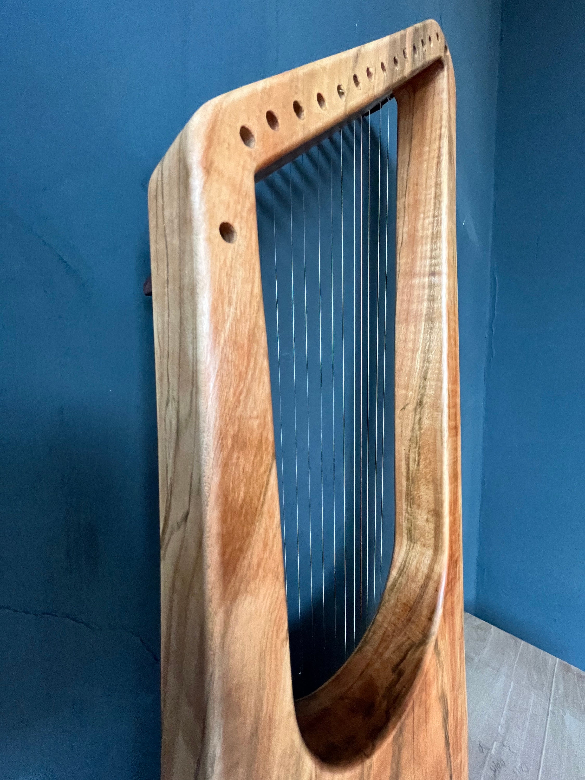 Lyre 16 String - Diatonic and Chromatic Tuning Scheme Cherry Timber - Etsy