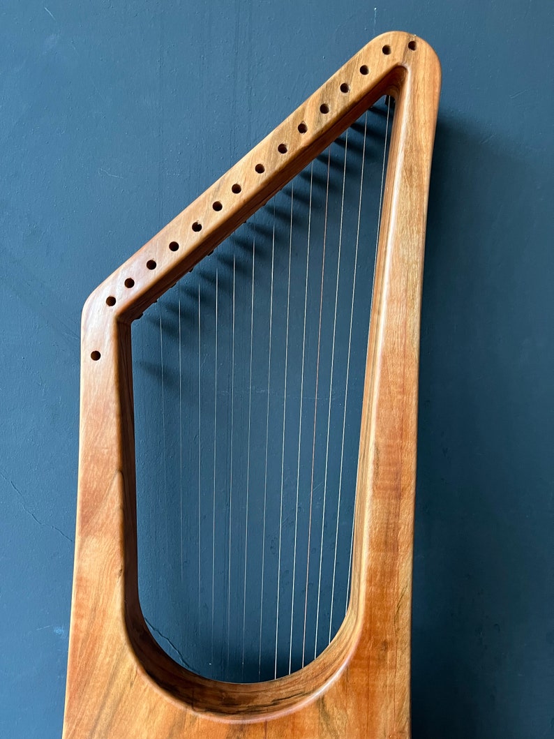 Lyre 16 String - Diatonic and Chromatic Tuning Scheme Cherry Timber - Etsy