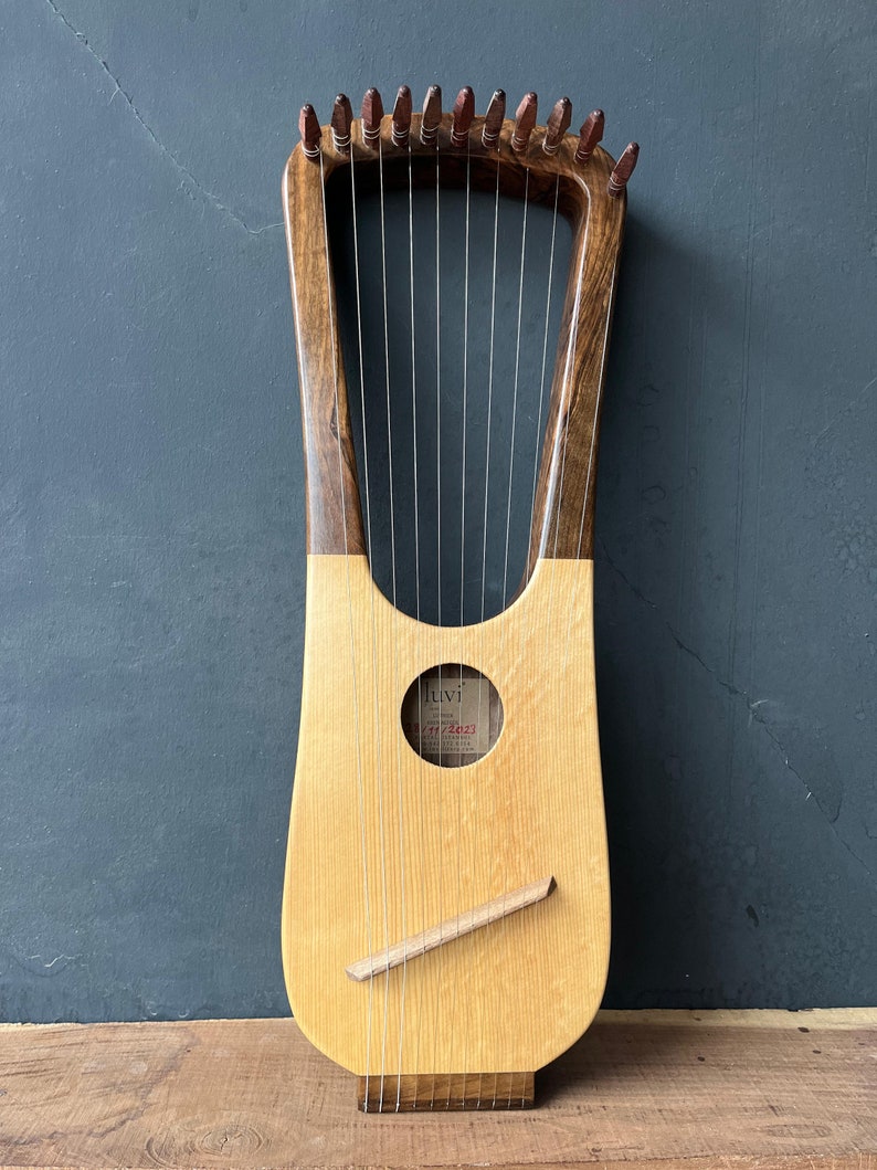 7 String Pentatonic Lyre Turkish Walnut - Etsy