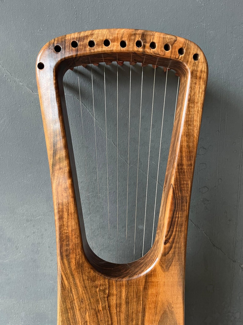 7 String Pentatonic Lyre Turkish Walnut - Etsy