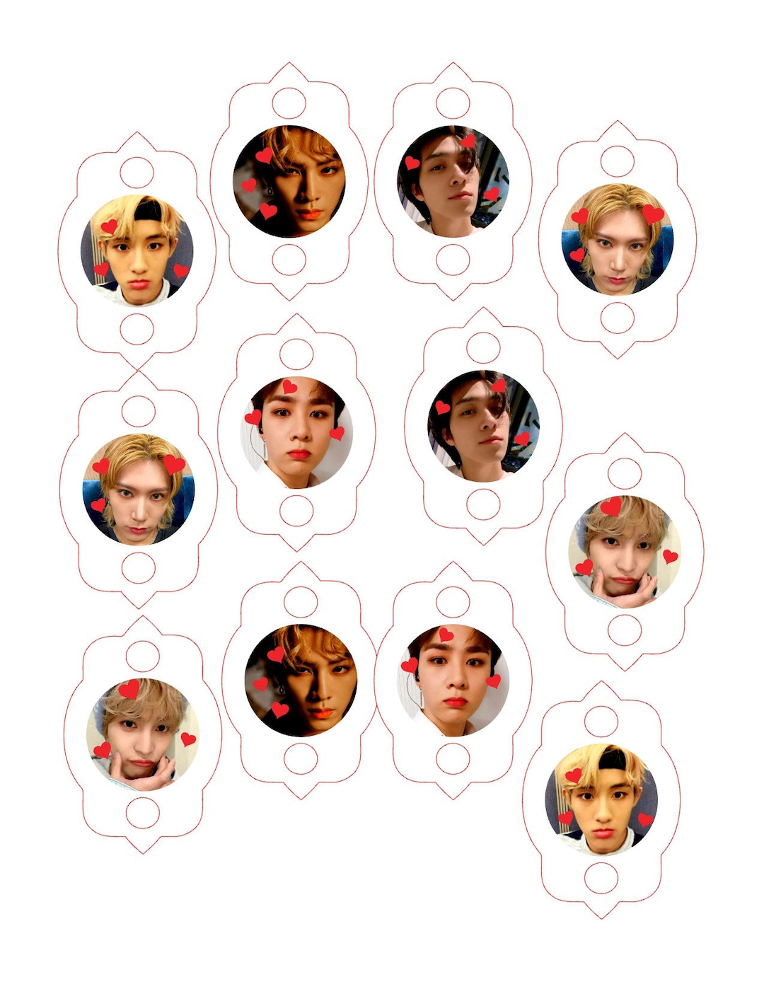Edible Kpop NCT Wayv Straw Toppers for Parties Drinks Birthdays Favors ...