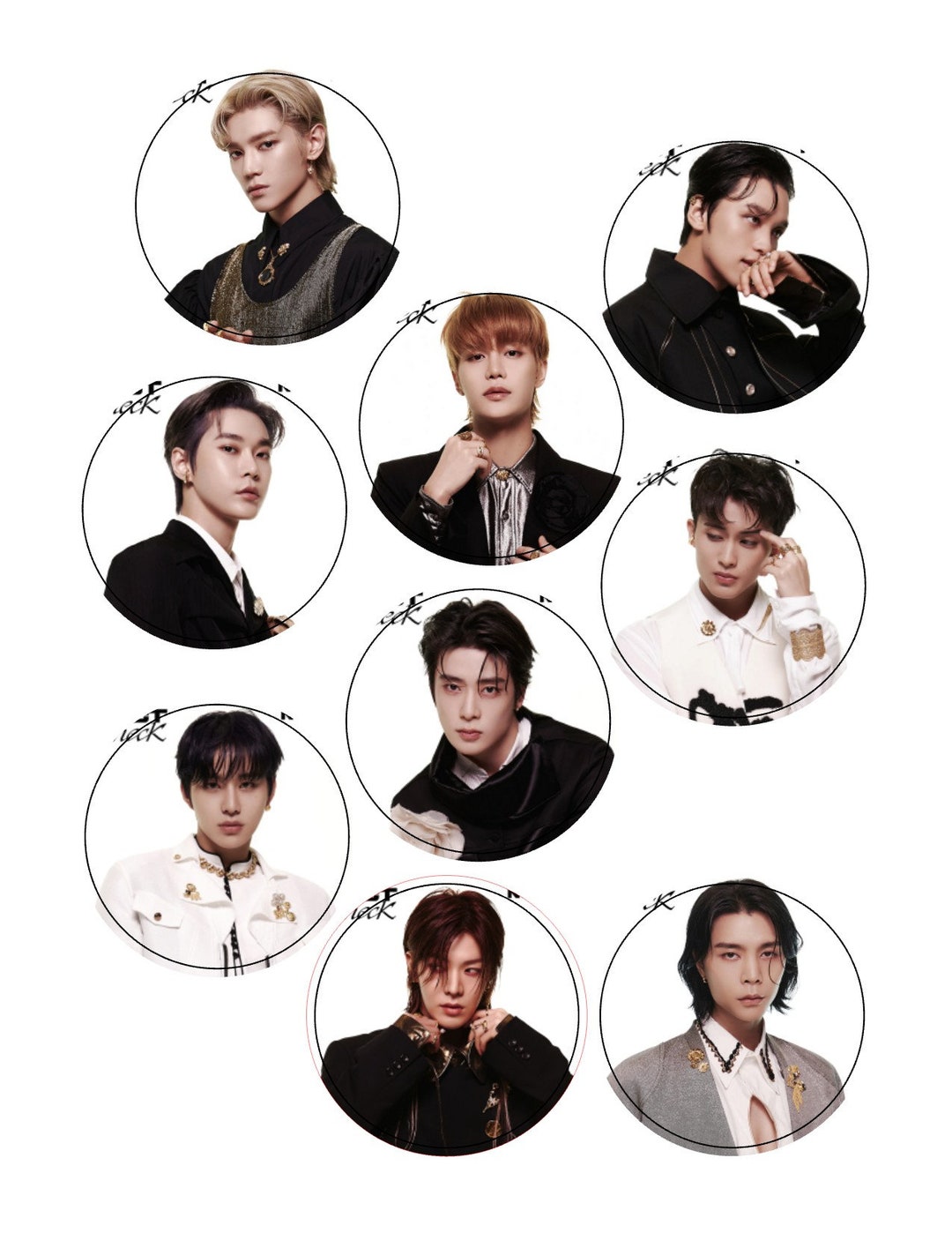 KPOP NCT 127 Custom Edible Cake Dessert Toppers for Parties Drinks ...