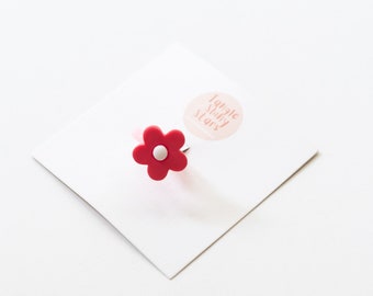 Plastic Flower Ring - Etsy