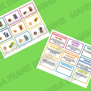 2023 Girl Scout ABC Cookies Flash Cards - Etsy