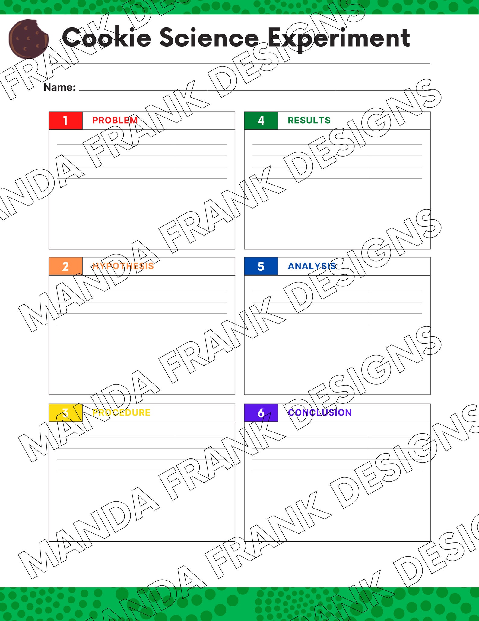 Cookie Science Experiment - Etsy