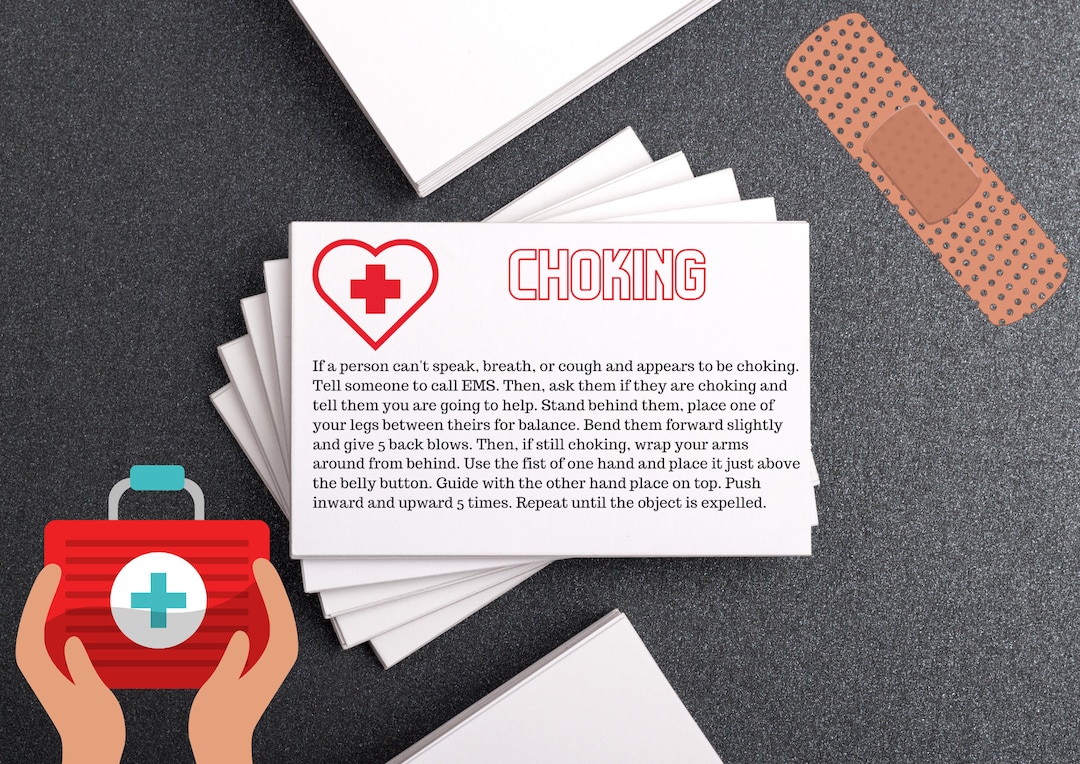First Aid Flash Cards - Etsy