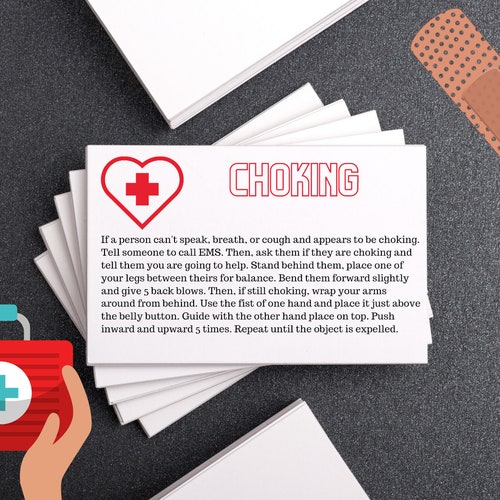 First Aid Flash Cards - Etsy