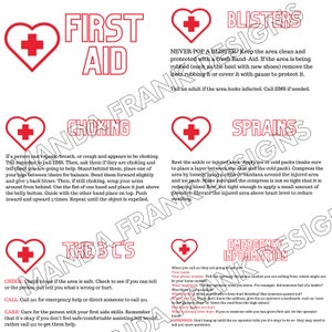 First Aid Flash Cards - Etsy