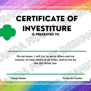 Certificate of Rededication/investiture - Etsy