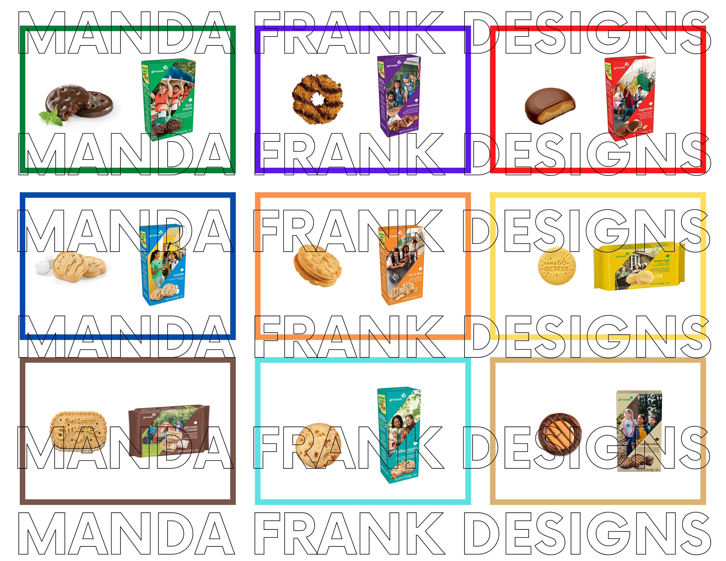 2023 Girl Scout LBB Cookie Flashcards - Etsy