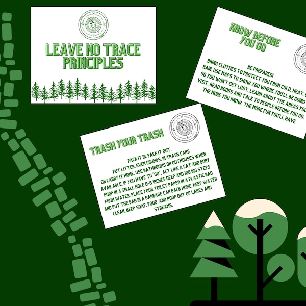 Leave No Trace Cards - Etsy
