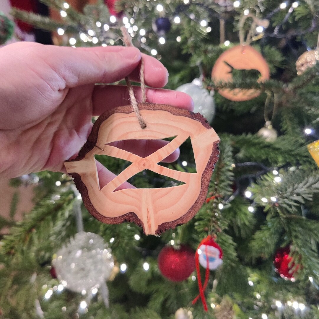 Scotland Flag Saltire Handmade Wooden Christmas Tree Decoration ...