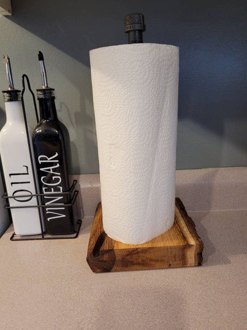 Live Edge Paper Towel Holder - Etsy