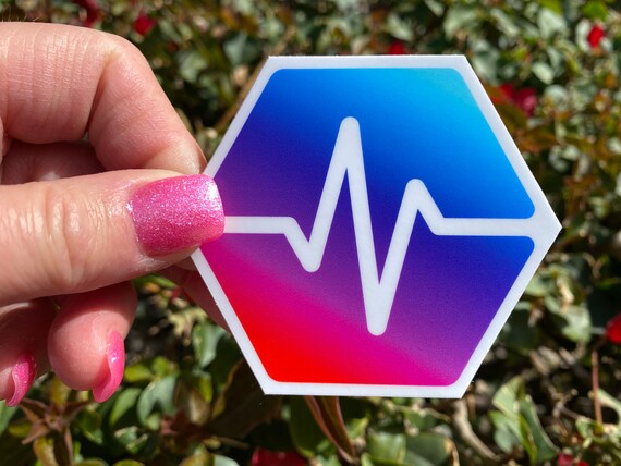 Pulsechain Sticker PLS Crypto Logo Sticker - Etsy