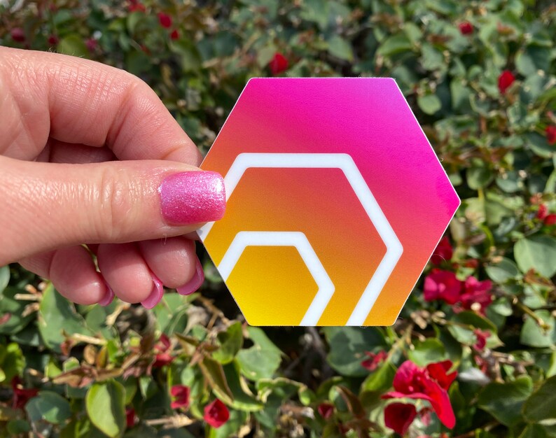 HEX Sticker HEX Crypto Logo Sticker - Etsy