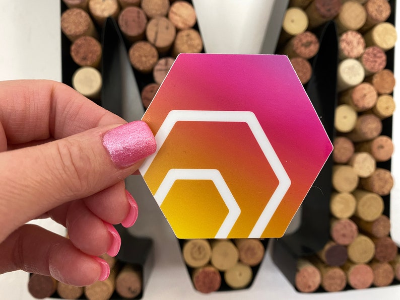 HEX Sticker HEX Crypto Logo Sticker - Etsy