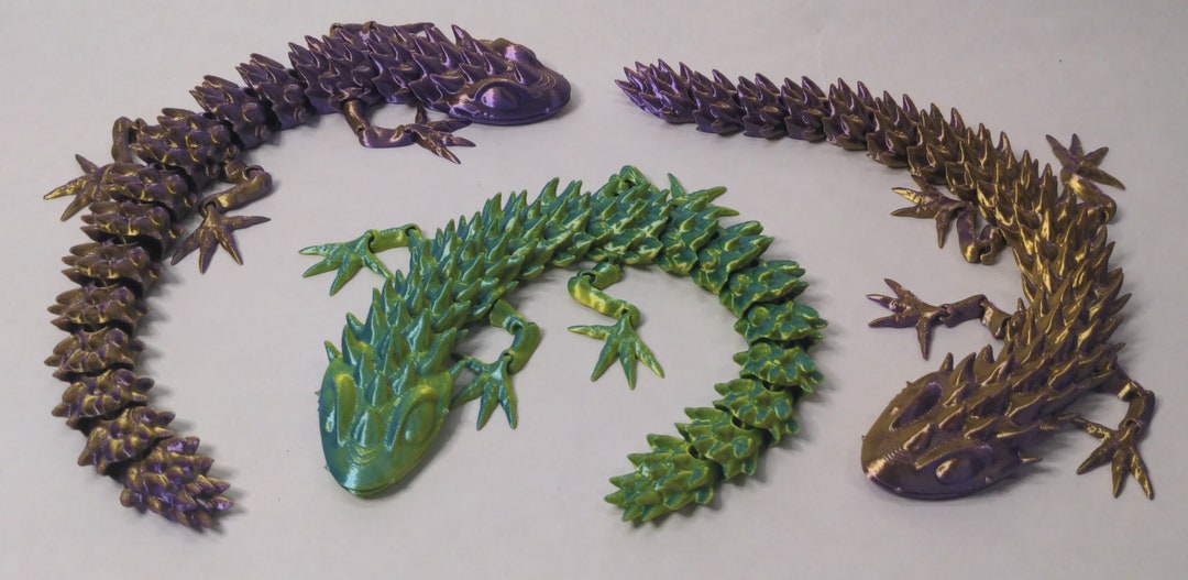 Fully Articulating Lizard Fidget With Spiky Scales Ultimate Stress ...