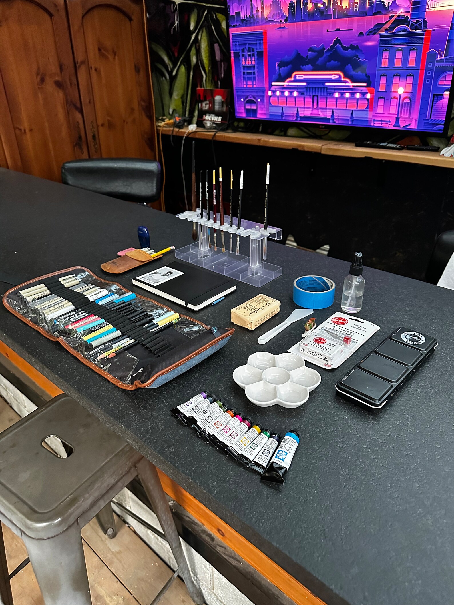 Pershing Field Jersey City watercolor - Etsy