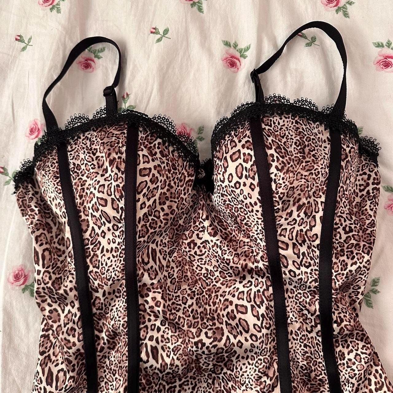 Vintage Early 2000s Cheetah Print Corset Top - Etsy