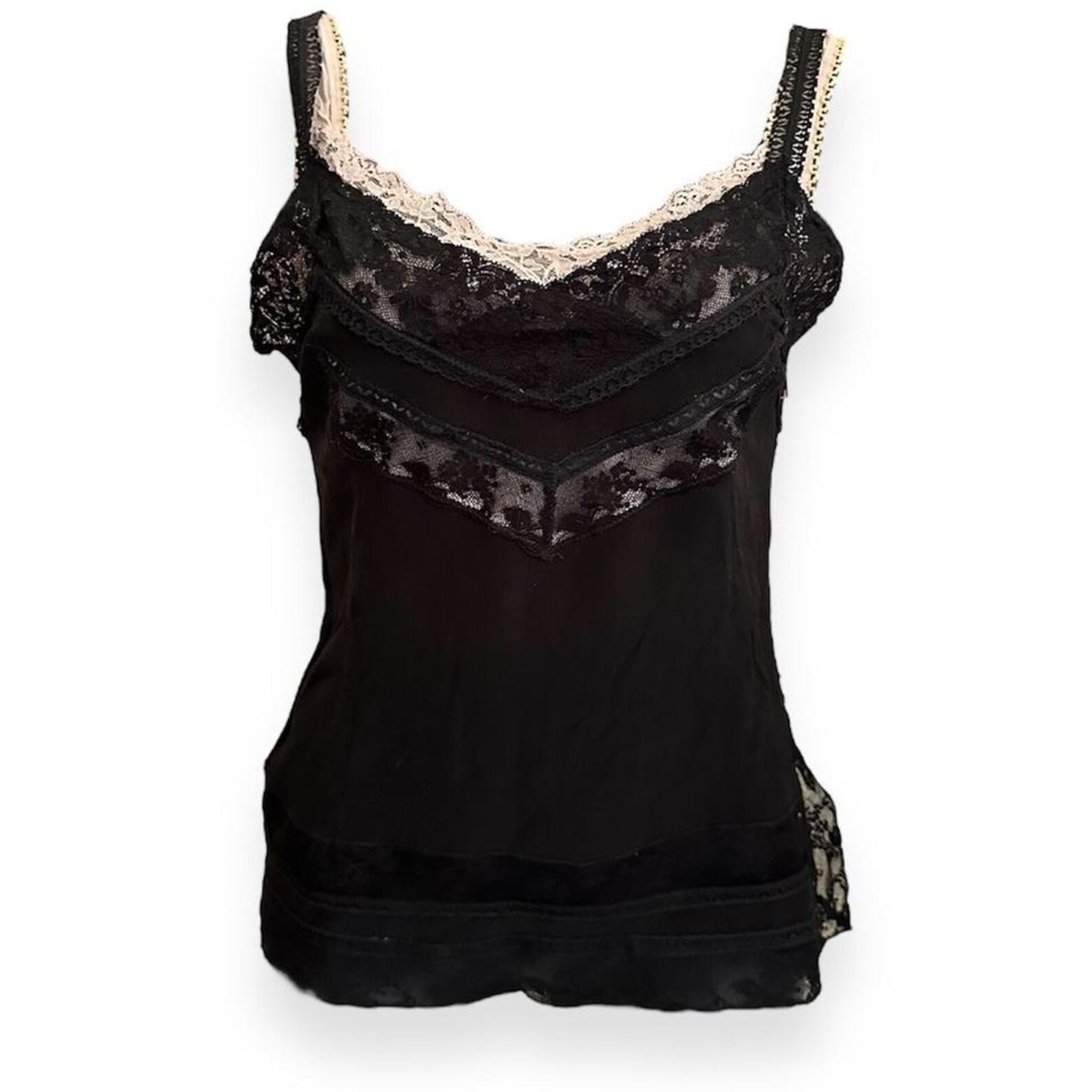 Exquisite Vintage Designer 2 in 1 Tops Lace Silk Camisole by D&G - Etsy