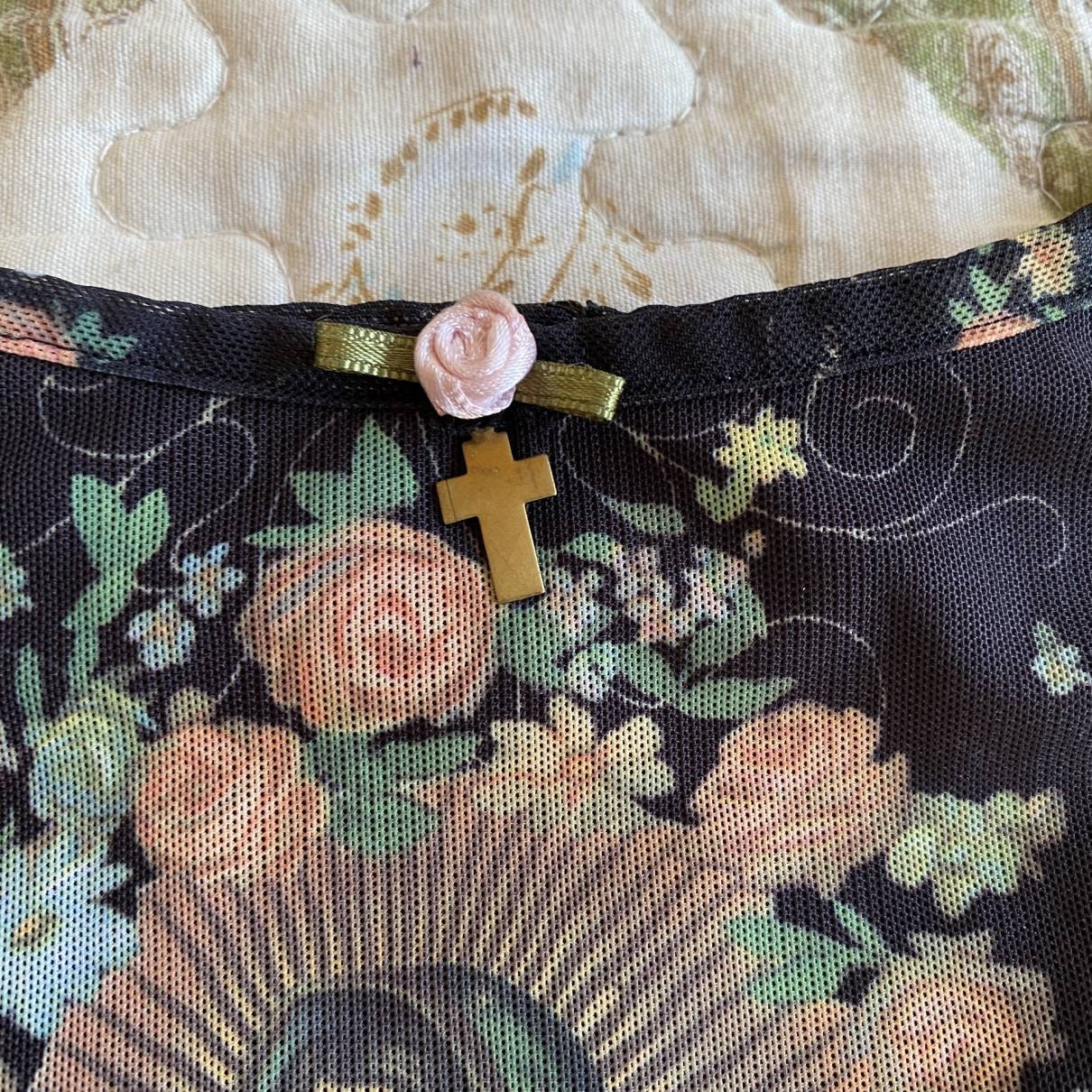 Vive Maria Mesh Dress With Holy Print Virgin Mary Catholic Coquette - Etsy